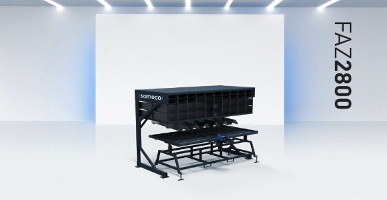 Someco: FAZ 2800 | Sash assembly centre for installing hardware on PVC