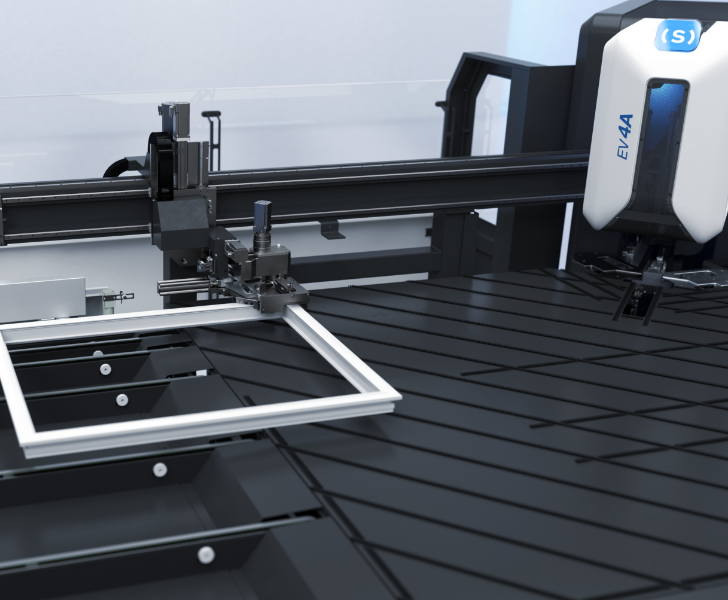 Someco: SVL 4H/4A | corner welding and cleaning line for PVC profiles